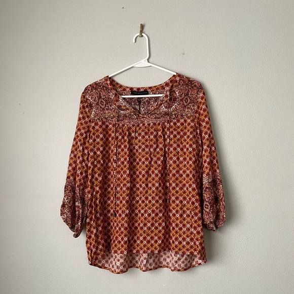 Jane and Delancey | Tops | Jane And Delancey Nwt Womens Orange And Red ...